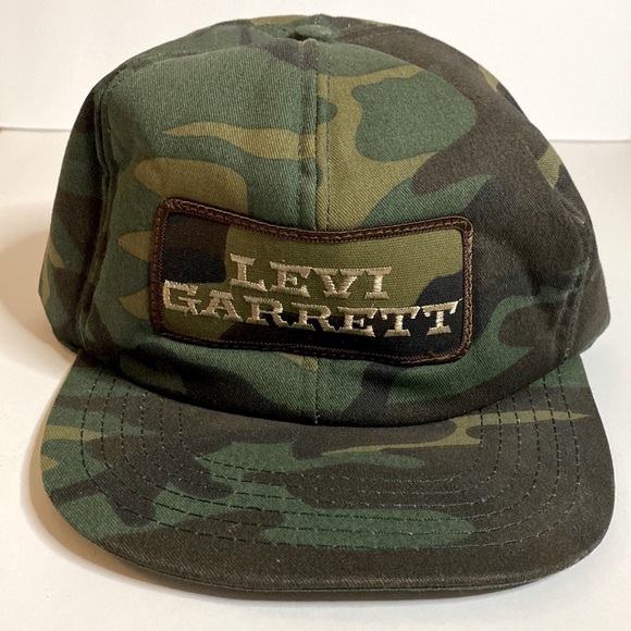 Accessories | Vintage Levi Garrett Camo Snapback | Poshmark